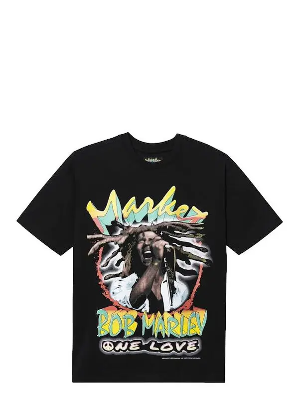 MARKET Bob Marley One Love T-shirt - Black