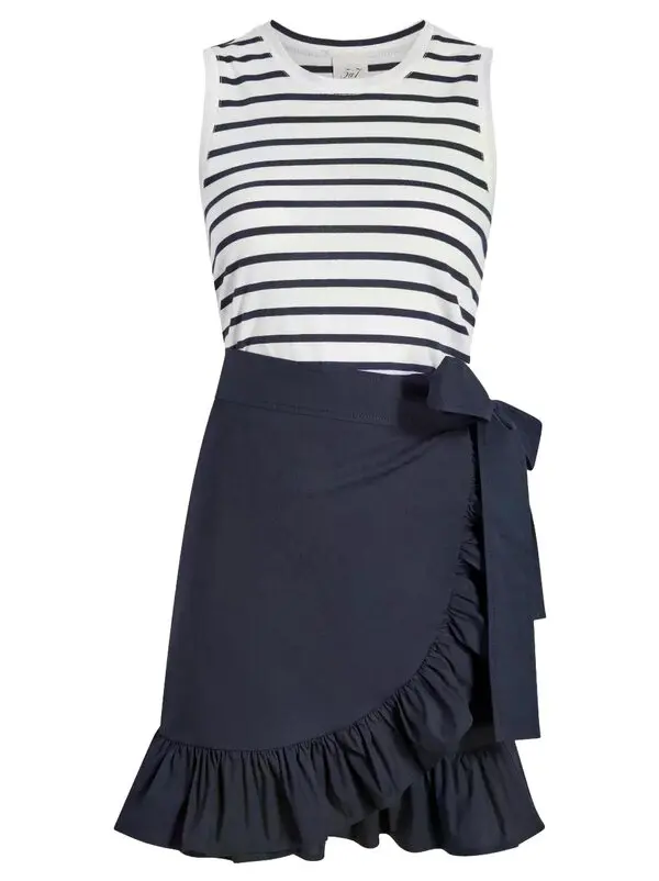 Cinq À Sept Striped Dahlia Dress - Blue