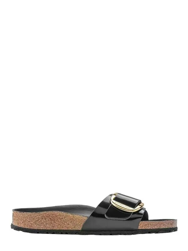 BIRKENSTOCK Madrid Big Buckle Slides - Black