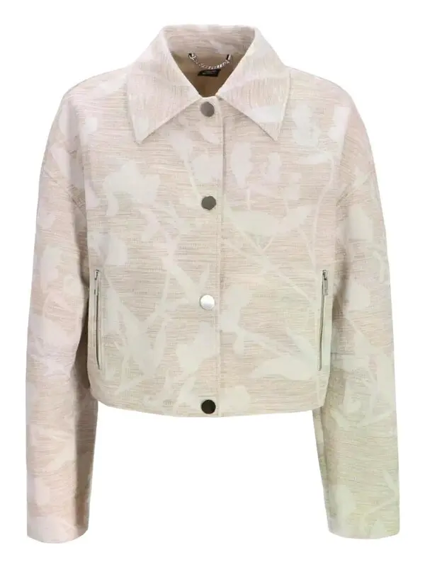 BOSS Floral-print Bomber Jacket - Neutrals