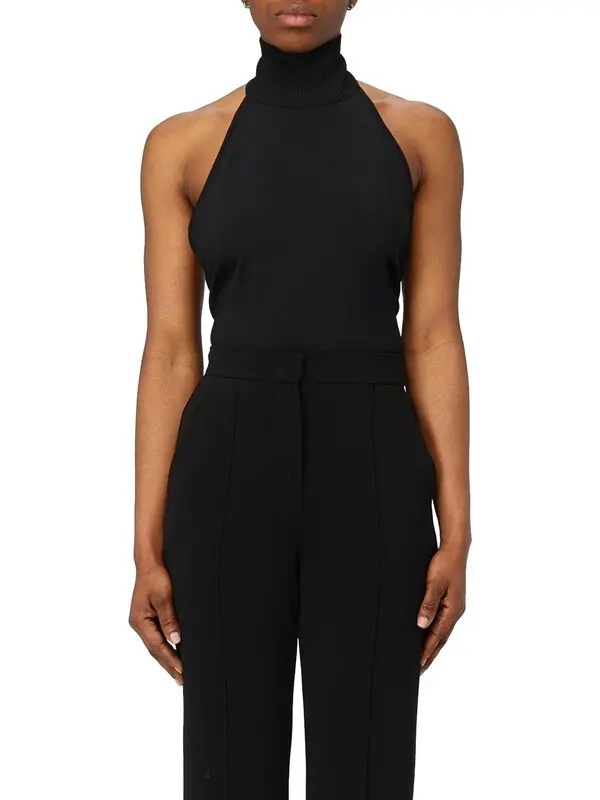 Max Mara Sleeveless Turtleneck Top - Black