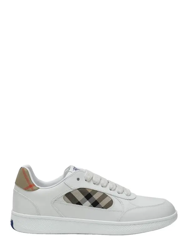 Burberry Leather Sneakers - Nude