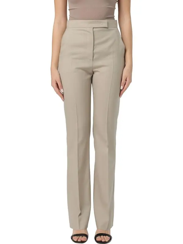 Max Mara Straight Leg Trousers - Beige