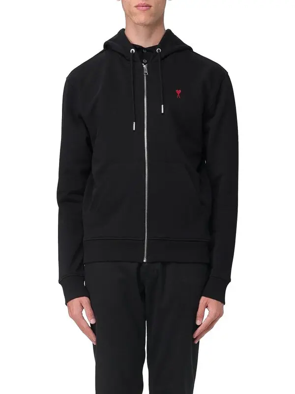 Ami Full Zip Sweatshirt - Black