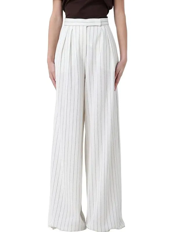 Max Mara Wide Leg Trousers - White