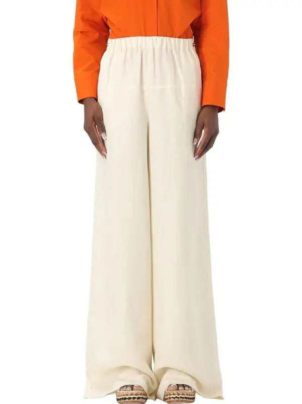 Max Mara Wide Leg Pants - White