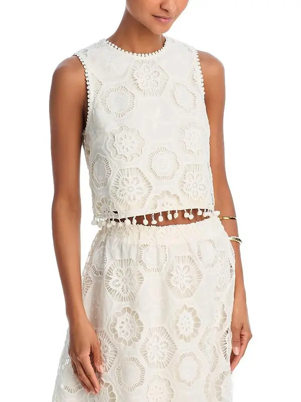 Aqua Crochet Tank Top Exclusive - Ivory