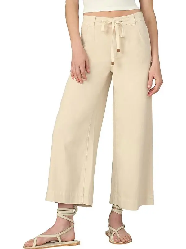 Joe's Jeans The Addison Drawstring Wide Leg Pants - Sandshell