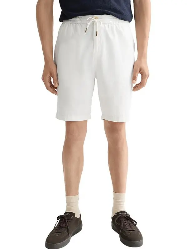Scotch & Soda Core Fave Twill 8.27" Bermuda Shorts - Off White