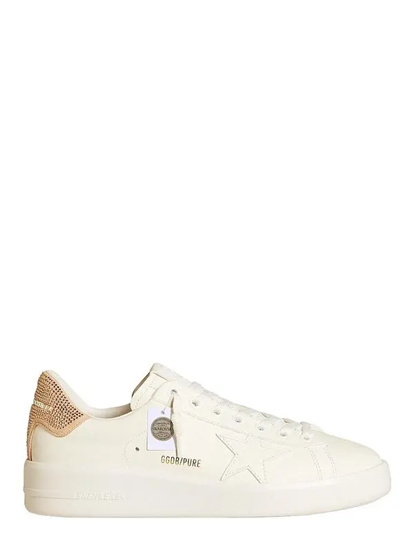 GOLDEN GOOSE Pure Star Lace Up Sneakers - Optic White/moonlight