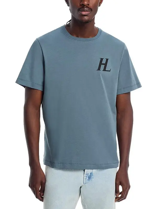 Helmut Lang Capsule Logo Tee - Slate Blue