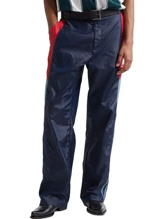 Martine Rose Nylon Track Pants - Blue Navy