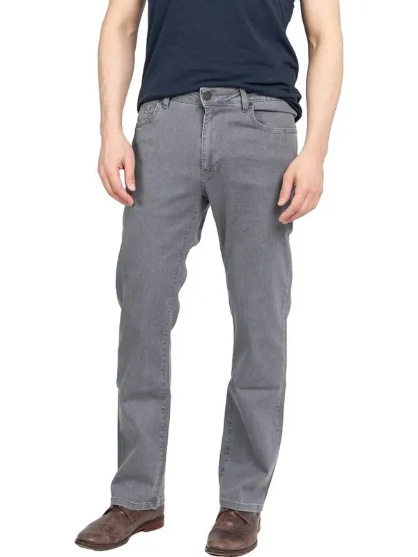 JACK OF SPADES High Roller Relaxed Fit Jeans - Grey