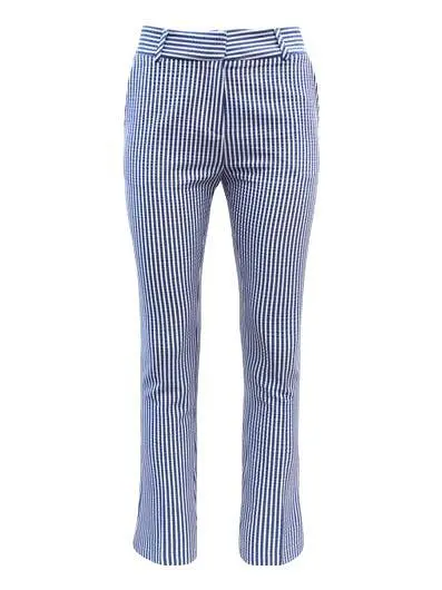 THEO THE LABEL Thetis Striped Pants - Palace Blue