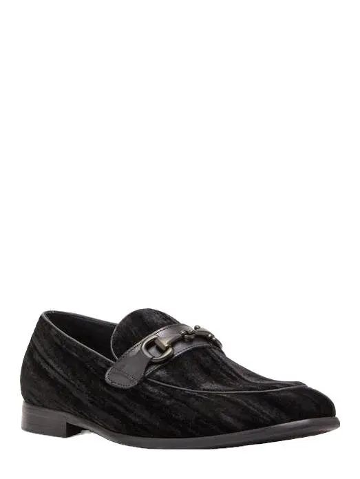 Steve Madden Trulmon Velvet Bit Loafer - Black