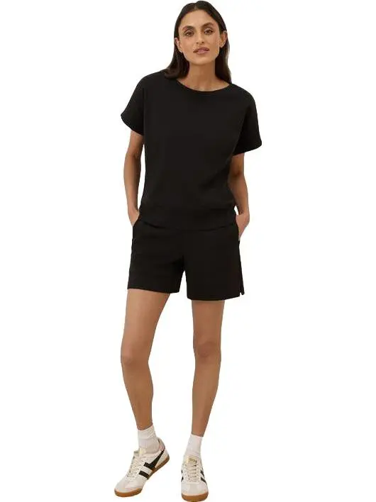 PACT Organic Cotton Airplane Pull On Short - Black