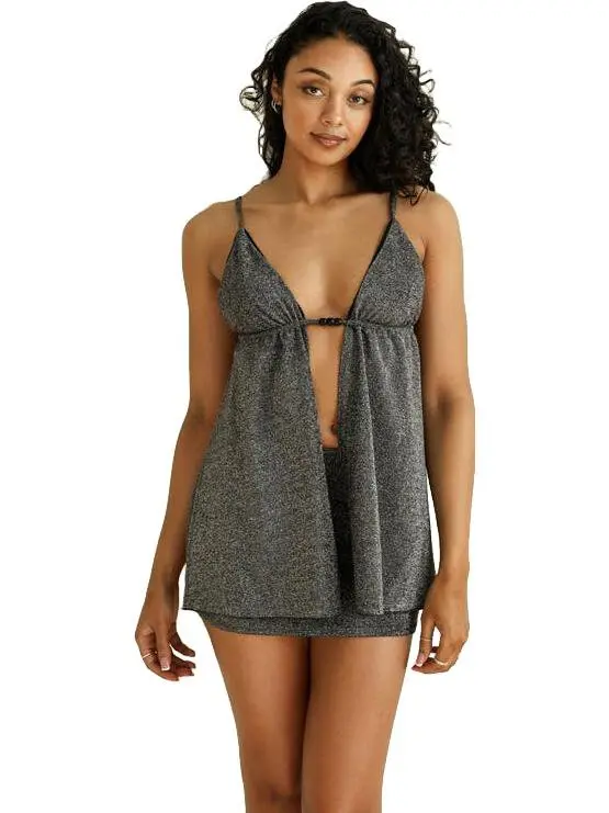 DIPPIN DAISY'S Backstage Tank Top - Sparkle Black