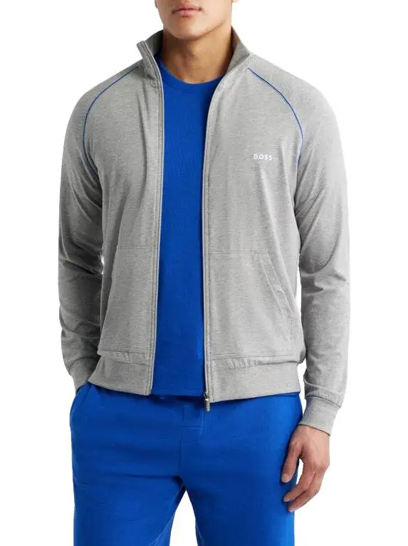 BOSS Mixmatch Z 1 Knit Jacket - Medium Grey