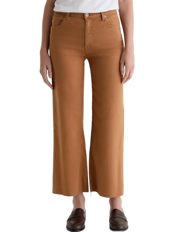 Ag Saige Wide Leg Ankle Jeans - Ginger