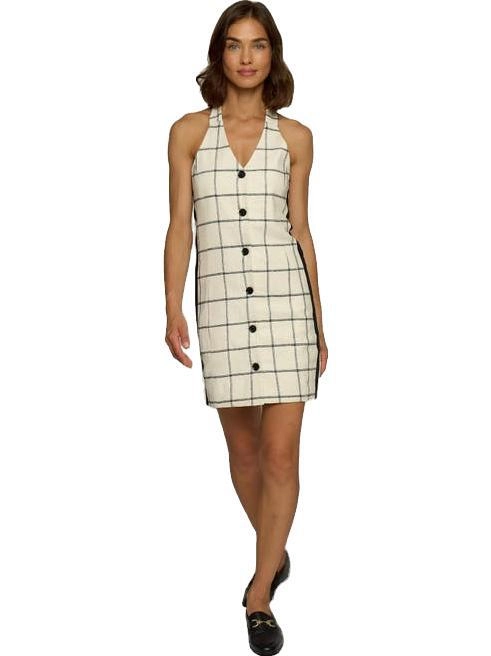 Central Park West Halter Mini Dress - Ivory
