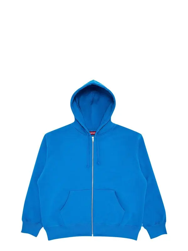 Supreme X Thrasher Zip Up Hooded Sweatshirt - Blue