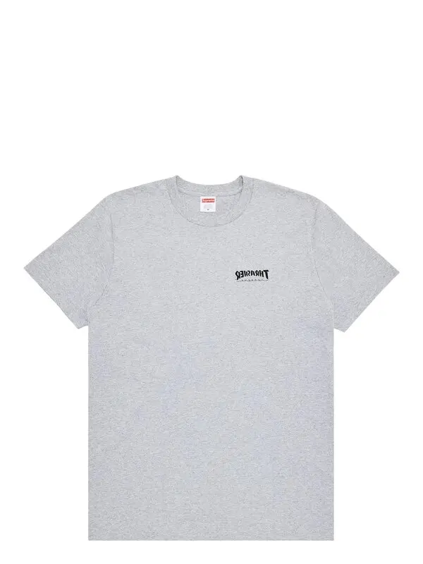 Supreme X Thrasher Cross Tee 'heather - Grey