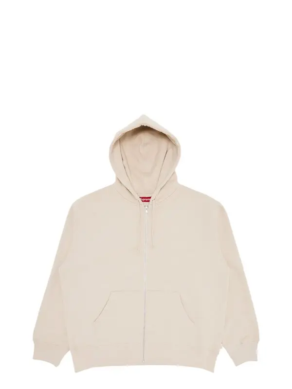 Supreme X Thrasher Zip Up Hooded Sweatshirt - Cream