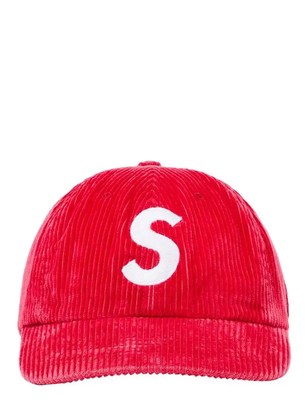 Supreme Corduroy 6-panel Cap - Red