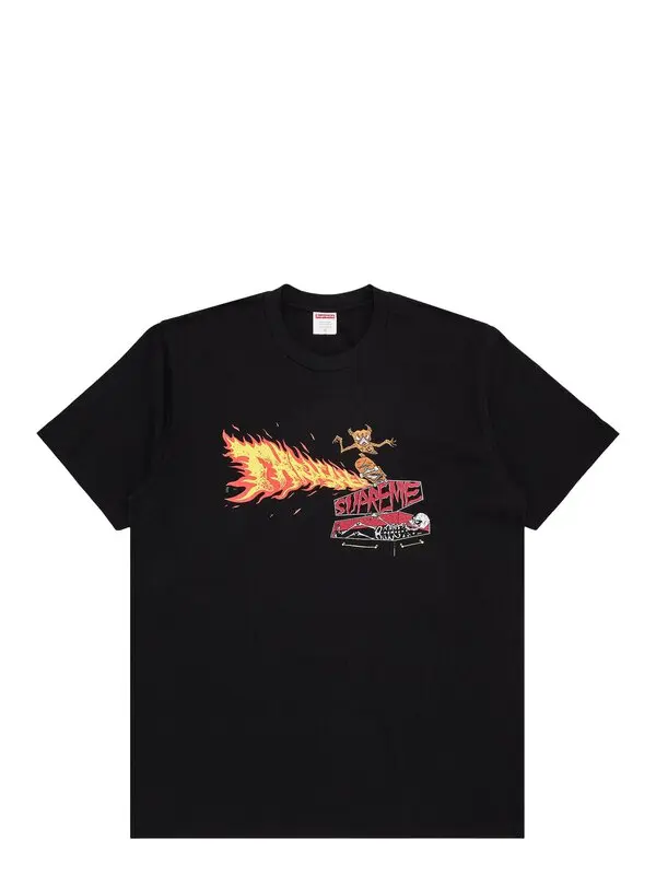 Supreme X Thrasher Back Tail Tee - Black