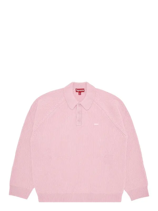 Supreme Small Box Polo Sweater - Pink