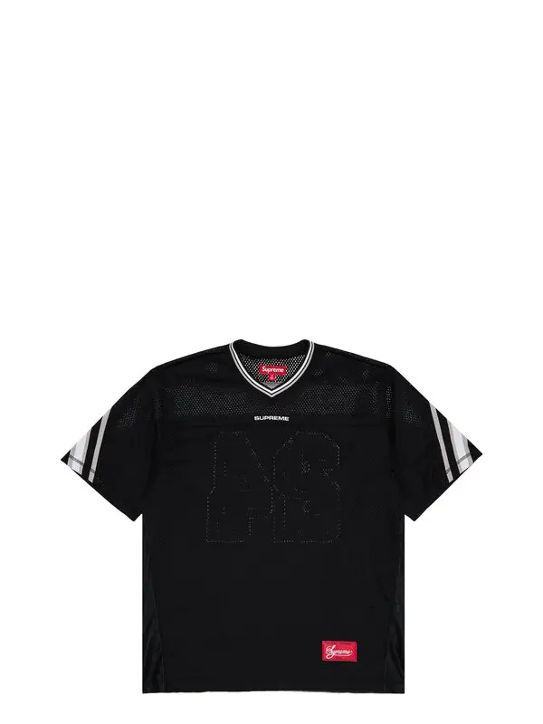 Supreme Jacquard Rib Football Jersey - Black