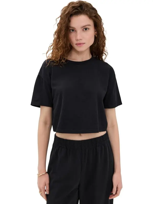 Vitamin A Coast Crop Tee - Black