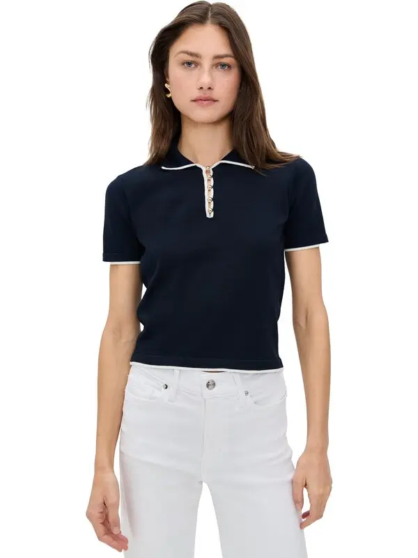 FRAME The Sport Polo - Navy Multi