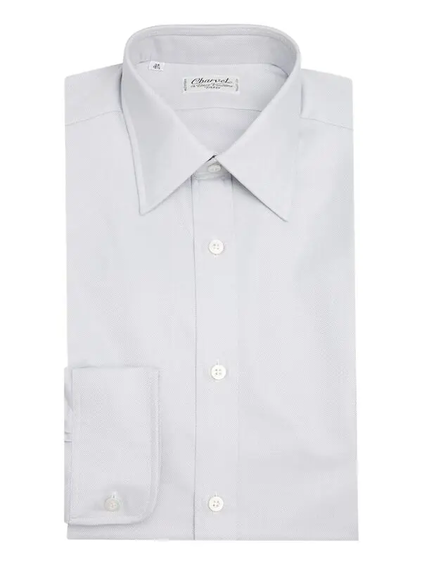 Charvet Oxford Cotton Dress Shirt - Ltgray