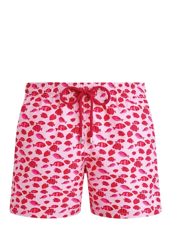 Vilebrequin Fish-print Swim Shorts - Peony Mult