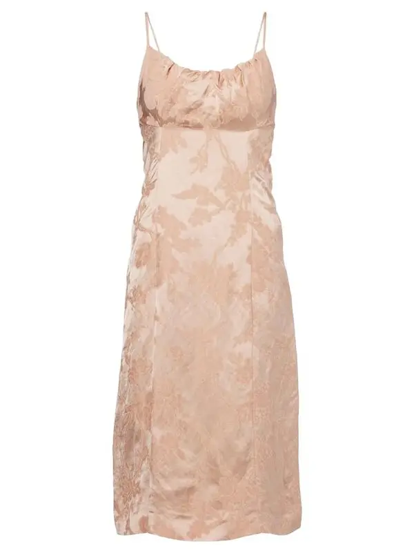 Dries Van Noten Dirios Floral Jacquard Gown - Pink