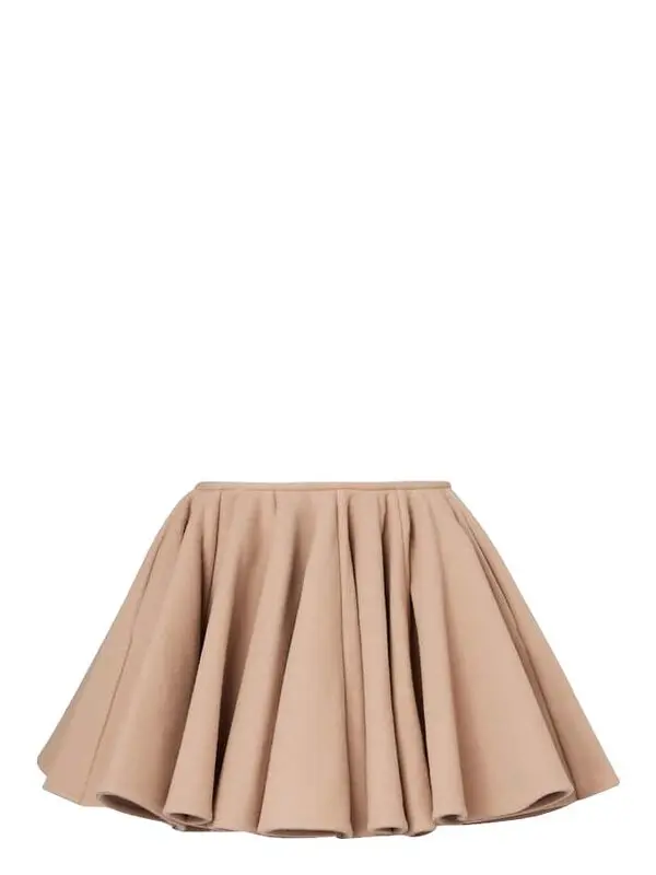 Alaïa Wool And Cashmere Miniskirt - Pink