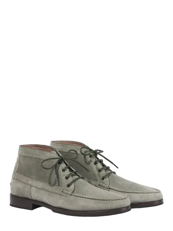 Manolo Blahnik Rhinebeck Suede Boots - Grey