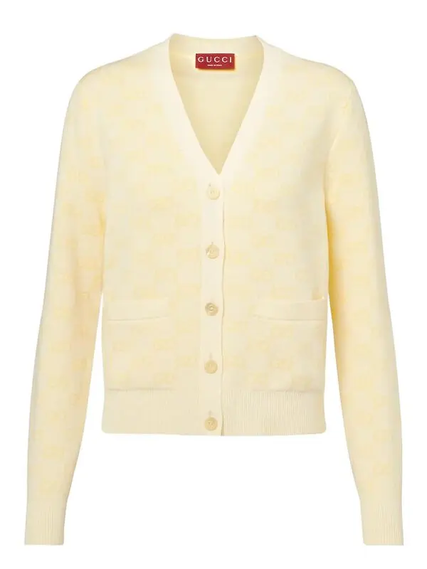 Gucci - Gucci GG Jacquard Cotton Cardigan