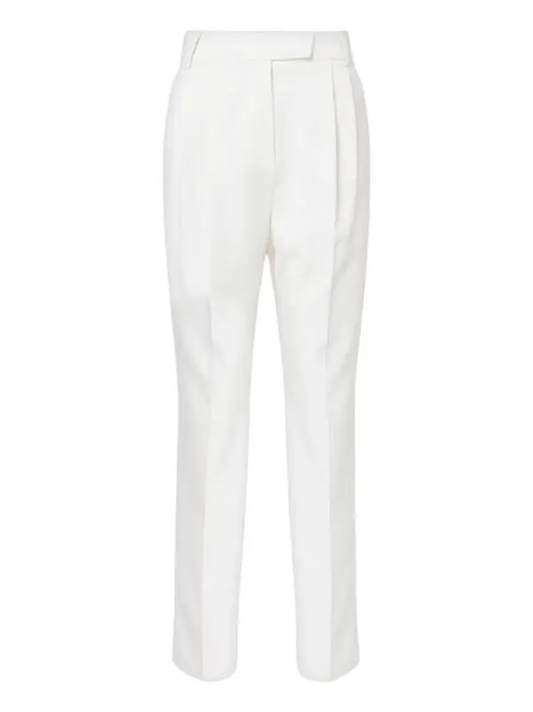 THE FRANKIE SHOP Bea High-rise Straight Leg Trousers - White