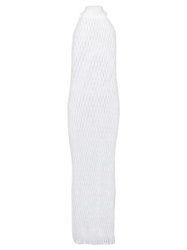 Alaïa Macramé Maxi Dress - White