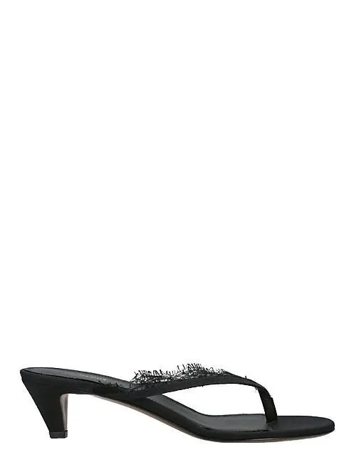 NEOUS Kalliope Lace-trim Heeled Sandals - Black