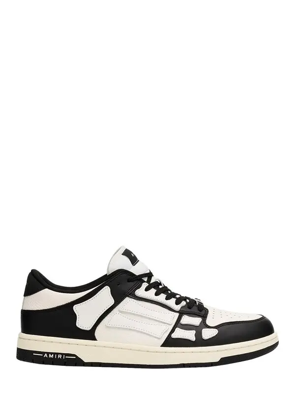 Amiri Skel Low-top Leather Sneakers - Black/white