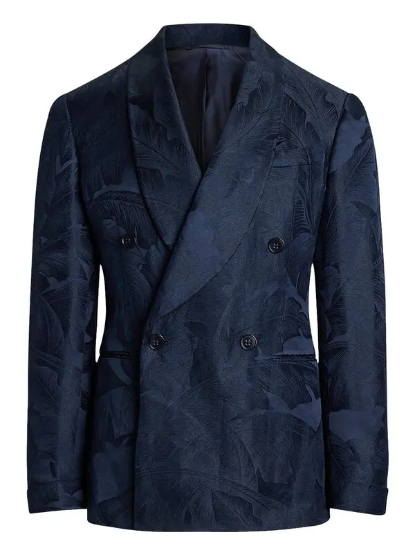 Ralph Lauren Kent Palm Leaf Jacquard Jacket - Navy Tonal