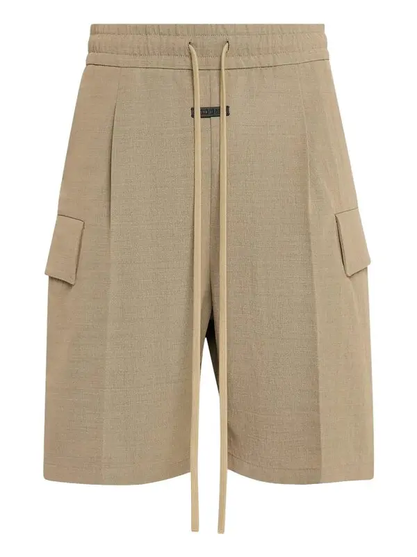 Fear Of God Relaxed Long Cargo Shorts - Melange Beige