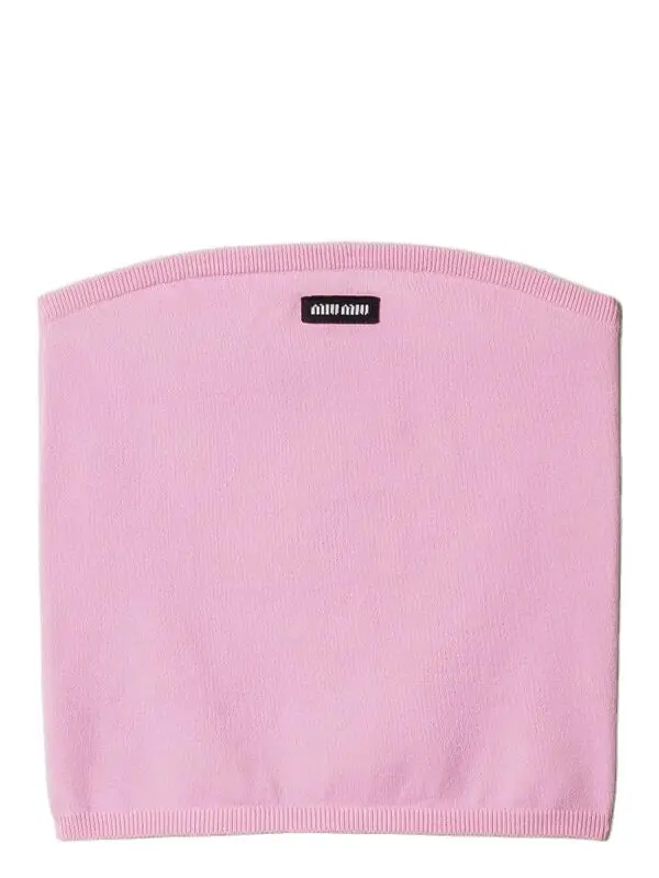 Miu Miu Viscose Tube Top - Pink