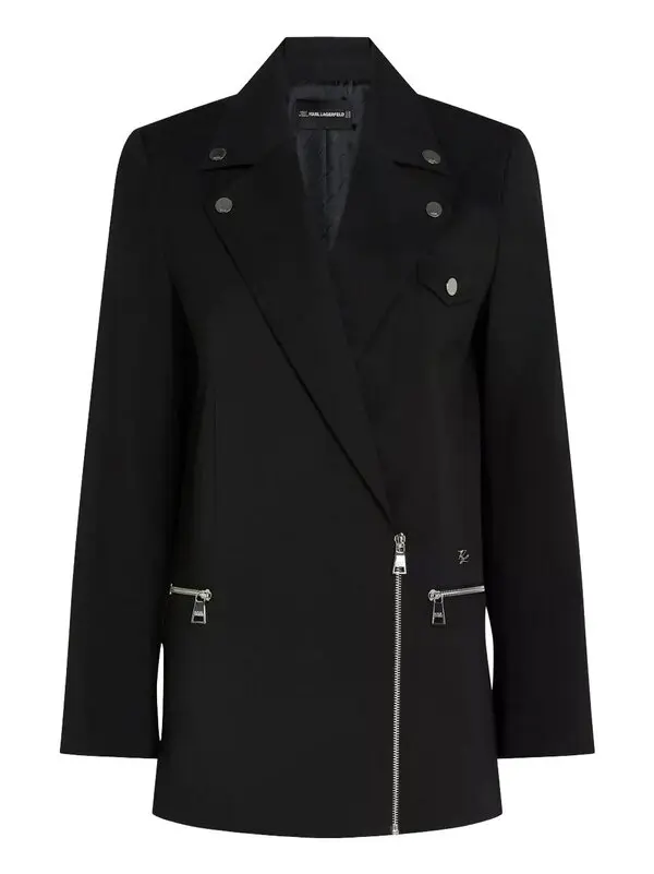 Karl Lagerfeld Biker Blazer - Black