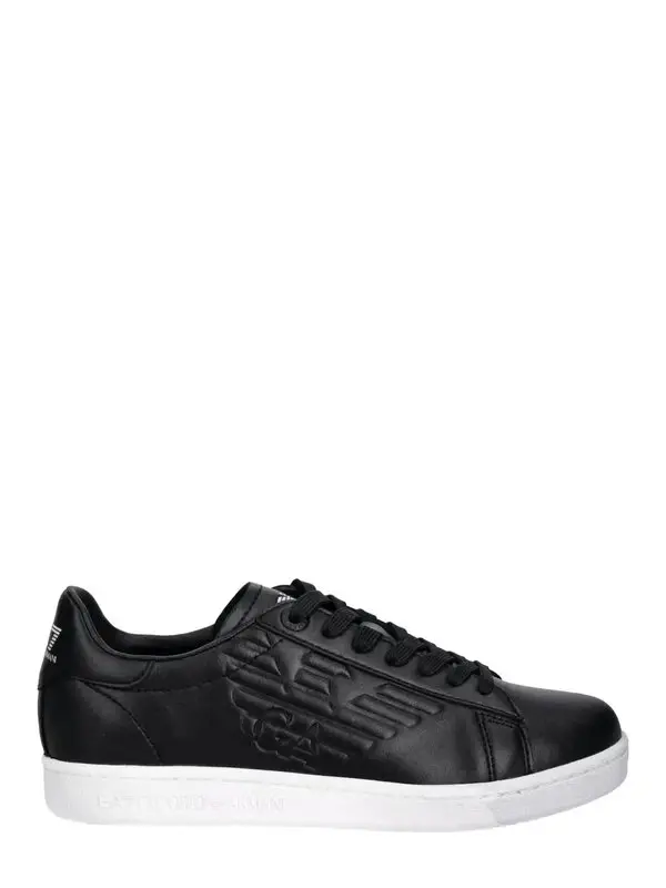 Emporio Armani Logo-embossed Sneakers - Black