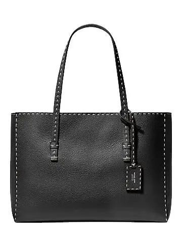 Michael Kors Sharon Pebbled Leather Tote Bag - Black