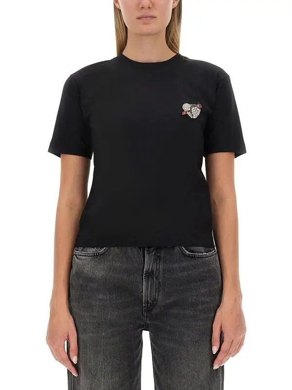 MSGM T-shirt With Logo - Black
